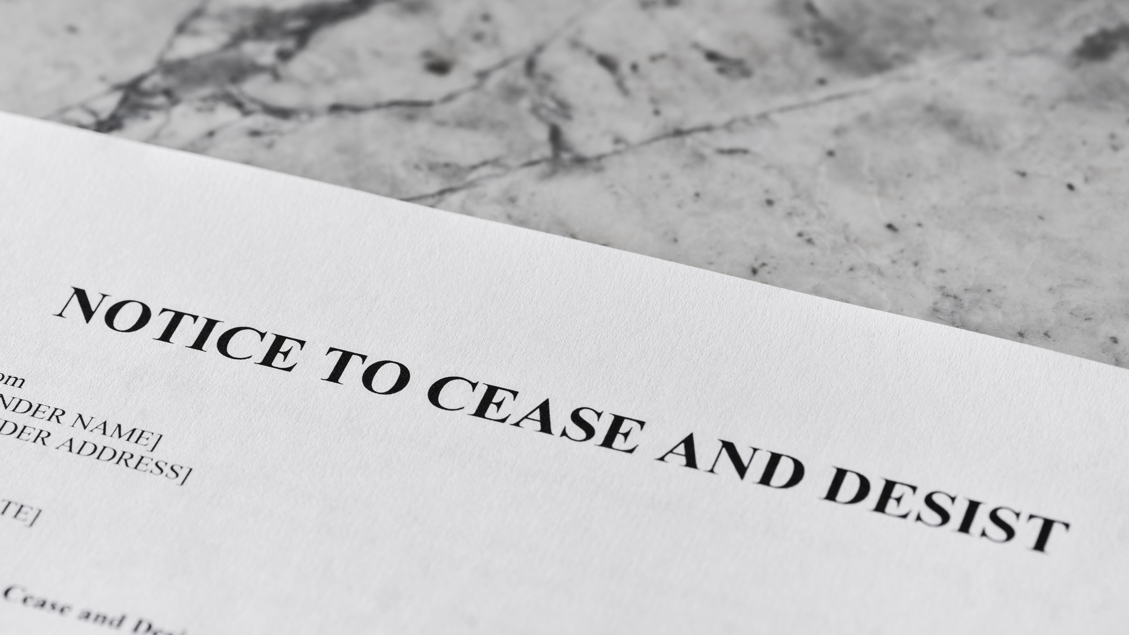 Stop Using My Trademark, Part 1: The Cease and Desist Letter